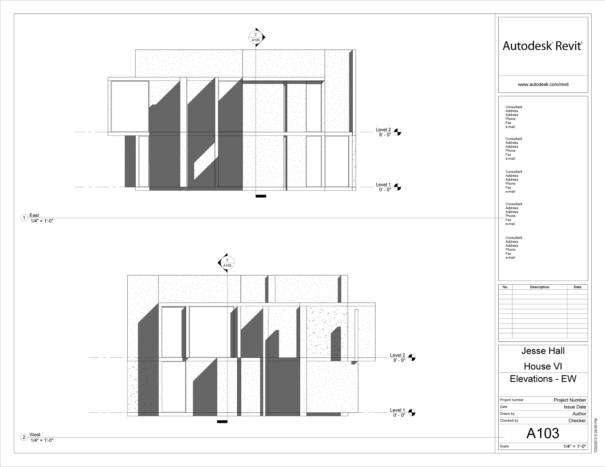 Revit // Eisenman House VI - Portfolio